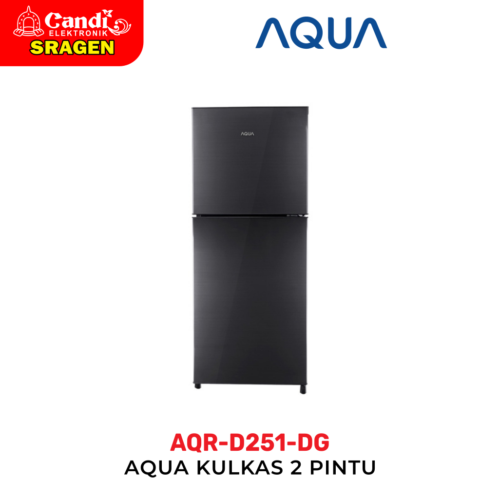 Jual AQUA Kulkas 2 Pintu Small 169 Liter - AQR-D251-DG | Shopee Indonesia
