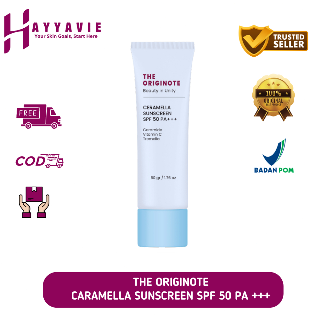 Jual THE ORIGINOTE Ceramella Sunscreen SPF 50 PA+++ 50 gr | Shopee ...