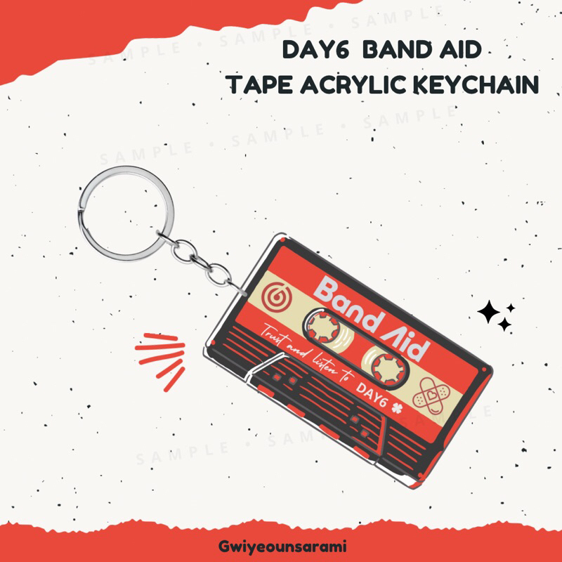 Jual Day6 Band Aid Cassette Tape Acrylic Keychain | Shopee Indonesia