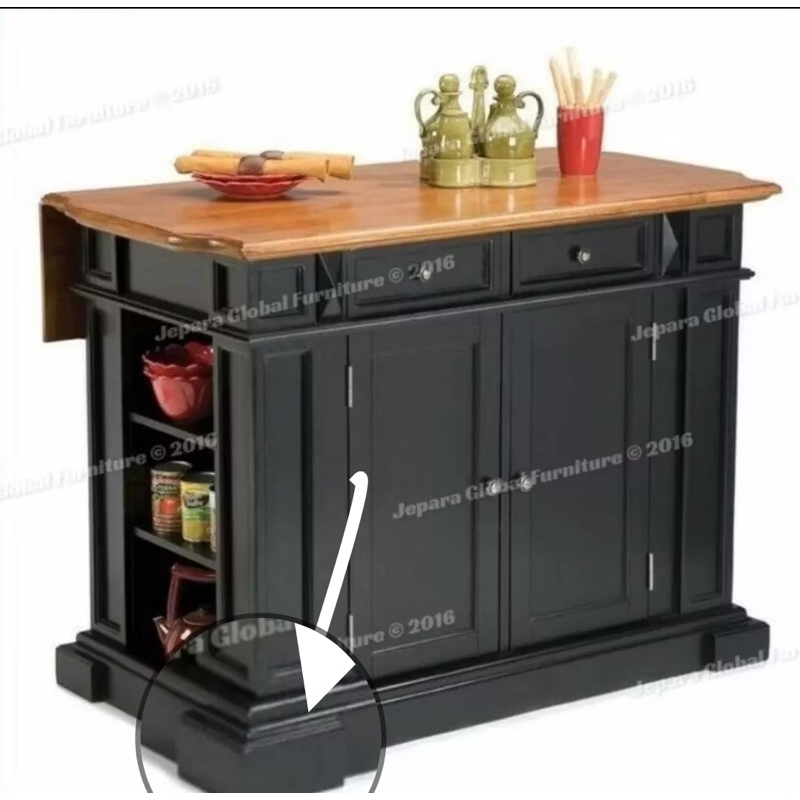 Jual Kitchen Island Meja Dapur daun lipat - meja makan bar - meja bar ...
