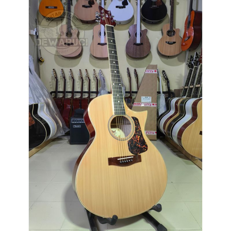 Jual [PROMO] CRT NDX 20 Akustik Dan Elektrik Included Tas, Pick dan kabel Jack | Gitar Custom ...
