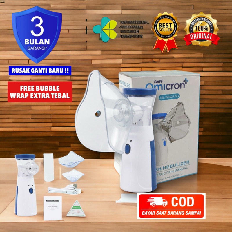 Jual NEBULIZER MESH MINI INHALER PORTABLE ELECTRIC BATERAI TERAPI ...