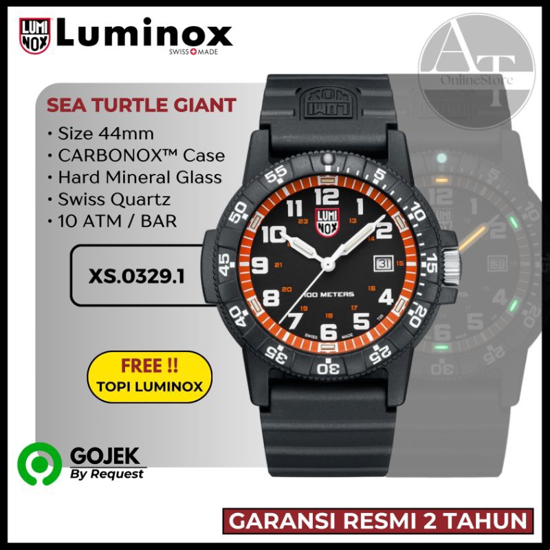 Jual Jam Tangan Pria Luminox 0329.1 Leatherback Sea Turtle Giant ...