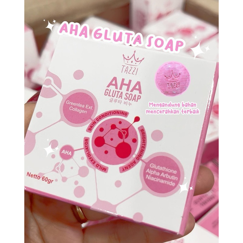 Jual TAZZI | SABUN AHA TAZZI GLUTA BODY SOAP (1pc) | Shopee Indonesia