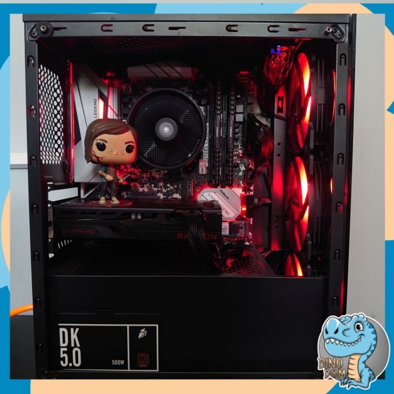 Jual PC Gaming Rakitan Ryzen 5 5600 + RX 6600 | Shopee Indonesia