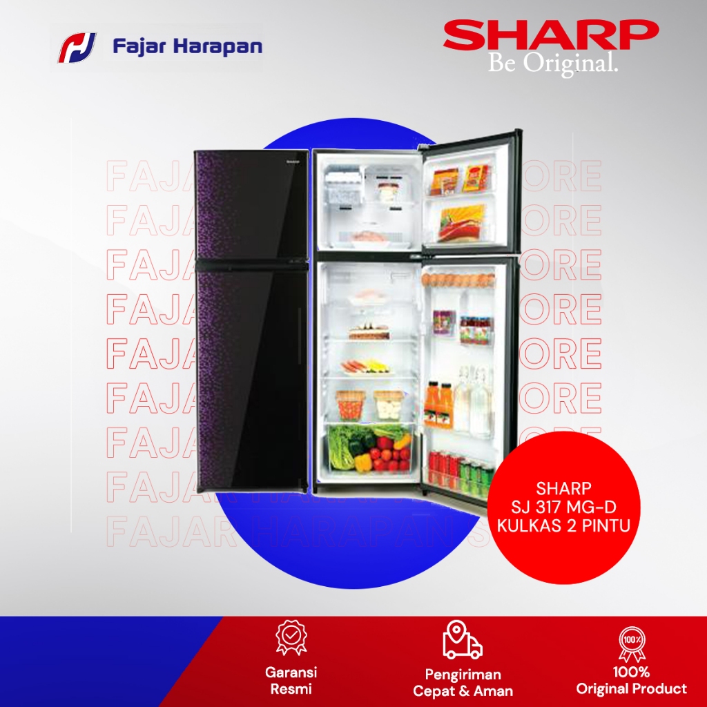 Jual KULKAS 2 PINTU SHARP SJ-317 MG-DB/DP | Shopee Indonesia