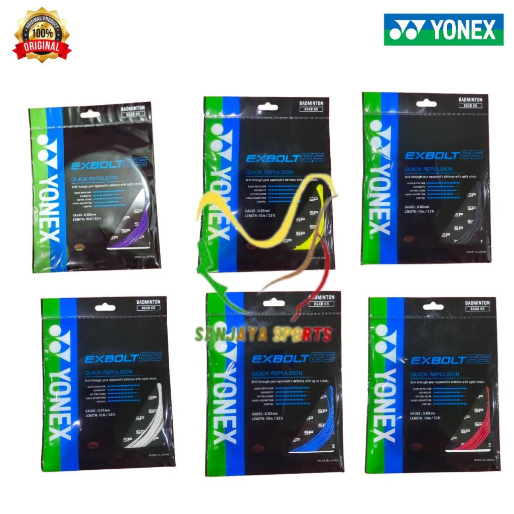 Jual SENAR BULUTANGKIS YONEX EXBOLT 65 ORIGINAL | Shopee Indonesia