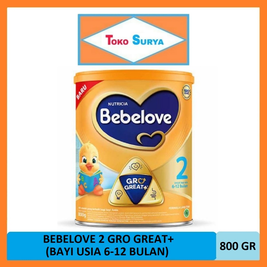 Jual Bebelove 2 Gro Great Susu Formula Bayi 6-12 Bulan 800 Gr | Shopee ...