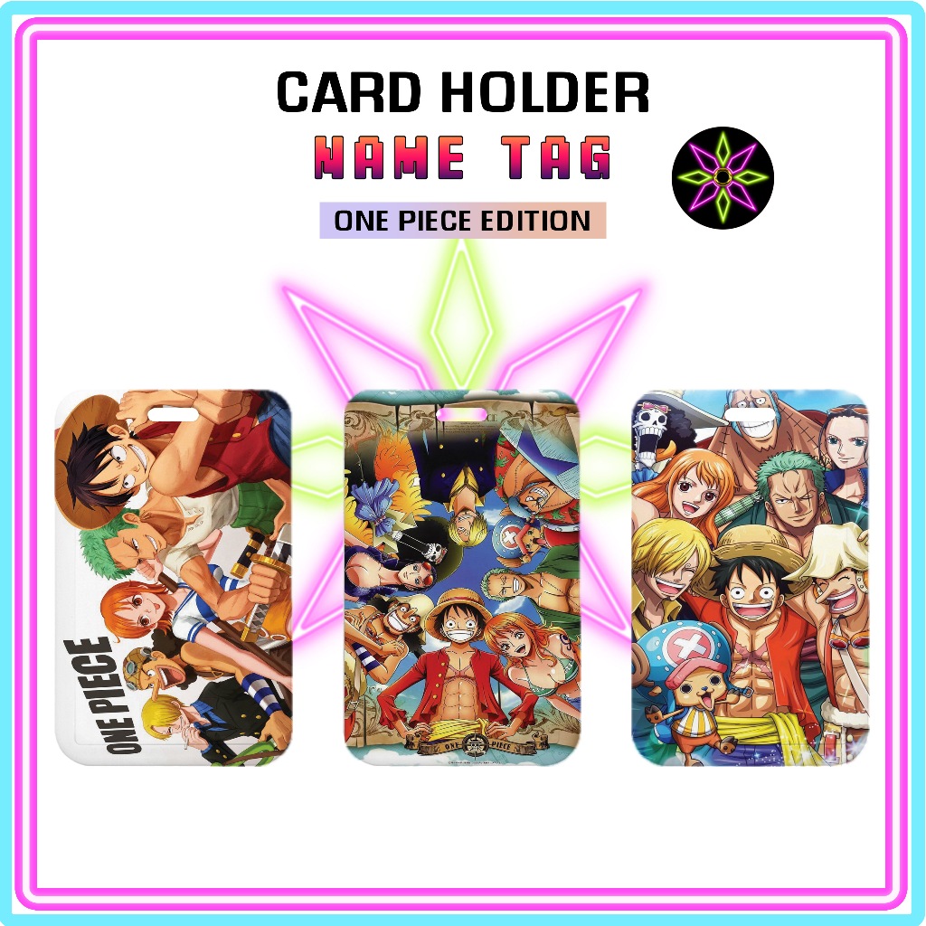 Jual Hikari Print ID Card Holder One Piece Edition Nametag Tanpa Tali ...