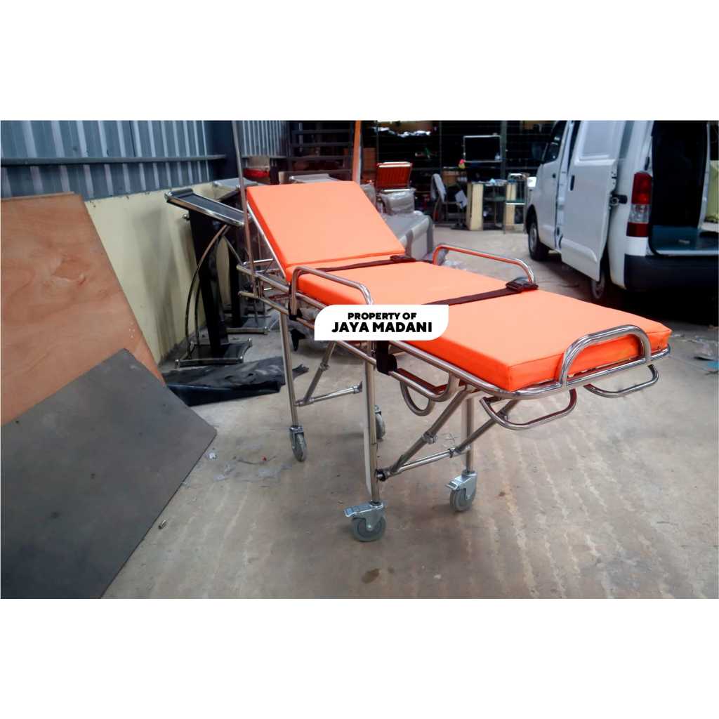 Jual Stretcher / strecher brankar ambulance stainless | Shopee Indonesia Jual Stretcher / strecher brankar ambulance stainless | Shopee Indonesia