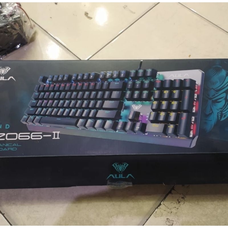 Jual Keyboard Gaming Mechanical AULA F2066 Blue Switch - RGB Rainbow ...