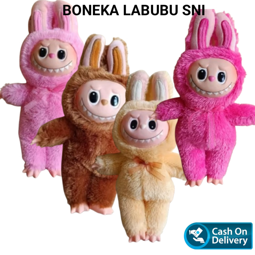 Jual Boneka Monster Labubu Muka karet SNI boneka labubu viral termurah ...