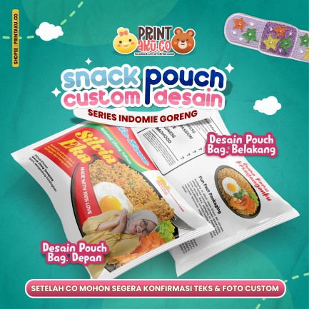 Jual Snack Custom Foto Teks Bungkus Pouch Jumbo Series Indomie Goreng ...