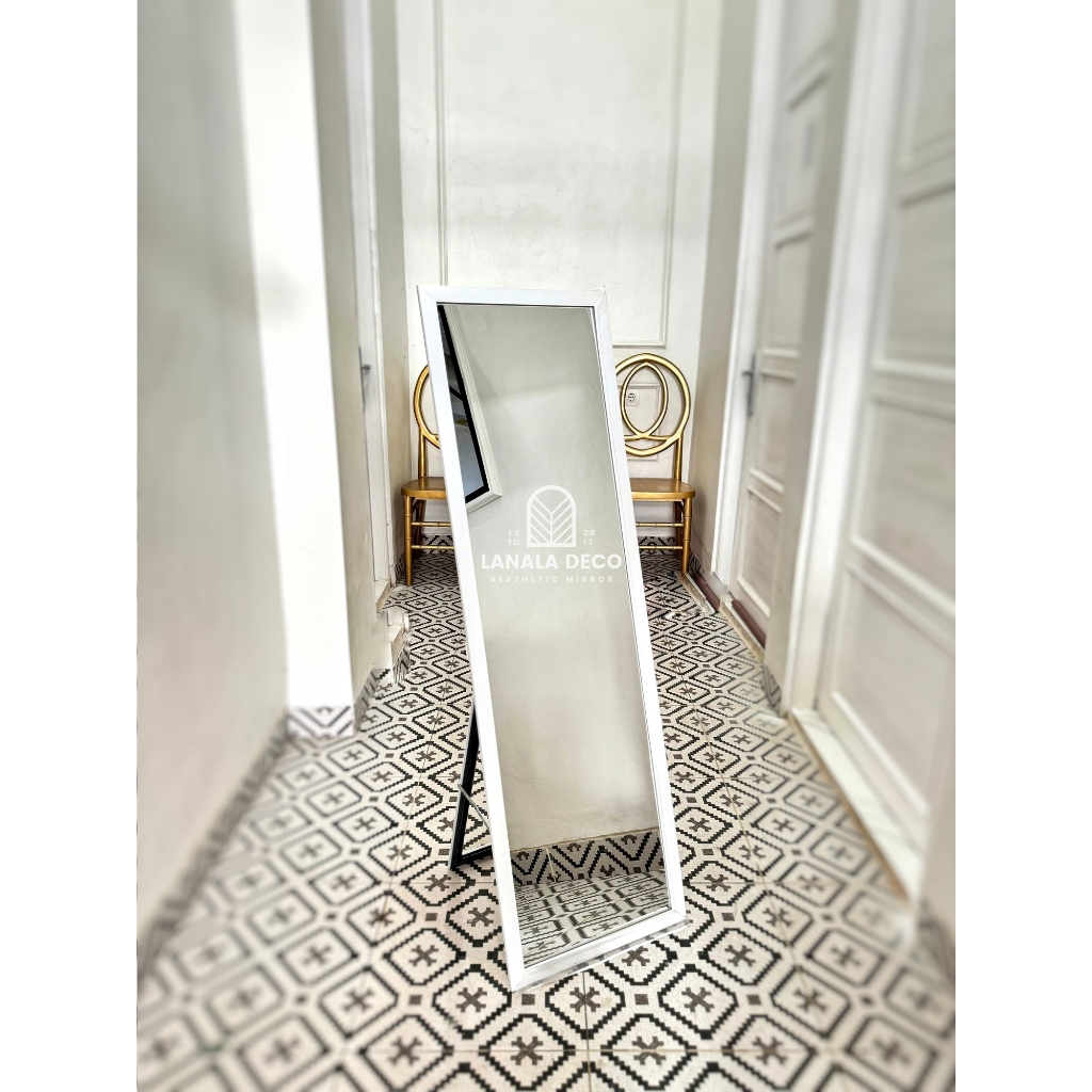 Jual Standing Mirror Full Body Frame Minimalis Anti Rayap 40 x 127cm ...
