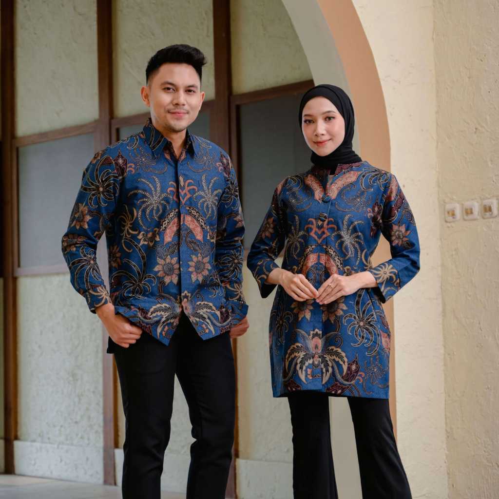 Jual Baju Batik Tunik Bahan Katun Halus Batik Couple Batik Full Lapisan ...