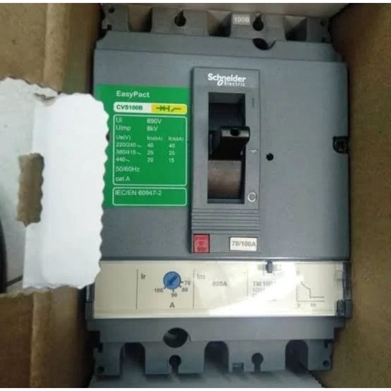 Jual MCCB CVS100B SCHNEIDER 3P 16A/25A/32A/40A/50A/63A/80A/100A | Shopee Indonesia