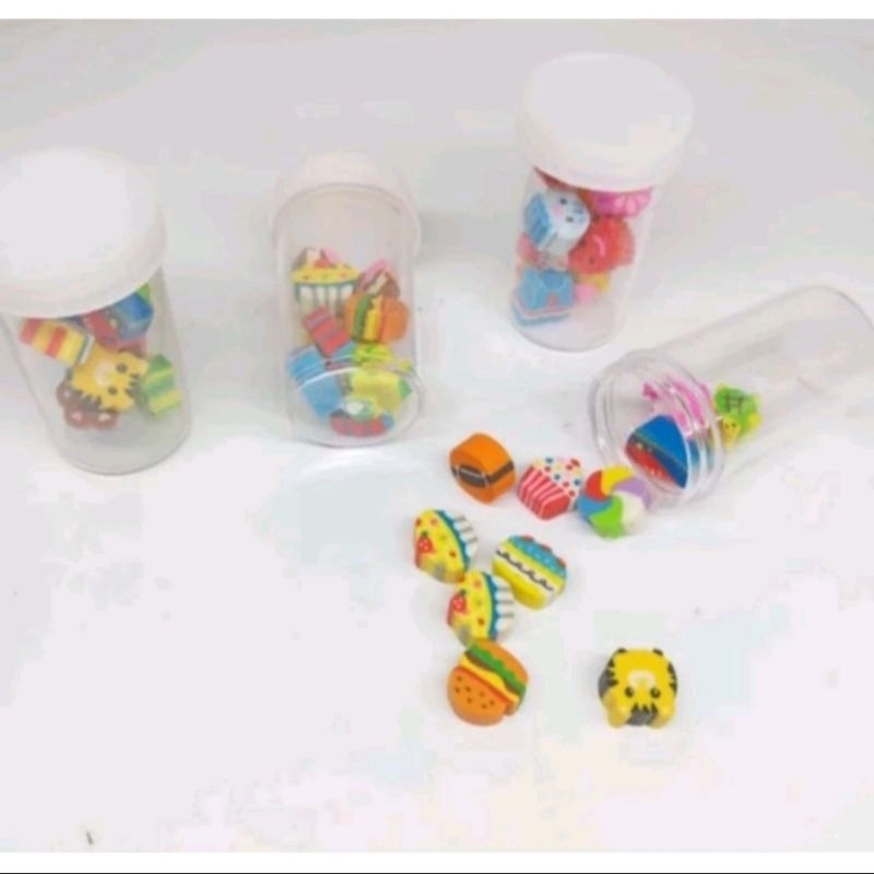 Jual Penghapus mini Tabung isi 5 pcs | Shopee Indonesia