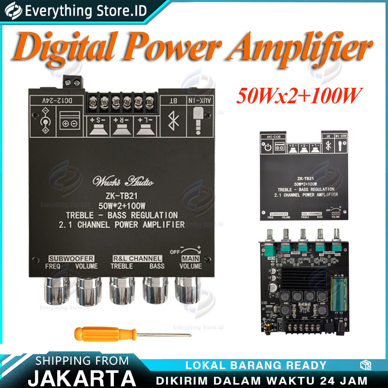 Jual ZK-TB21 ZK-MT21 ZK-502MT TPA3116D2 Bluetooth 5.0 Penguat Subwoofer Papan 50WX2 + 100W 2.1 ...
