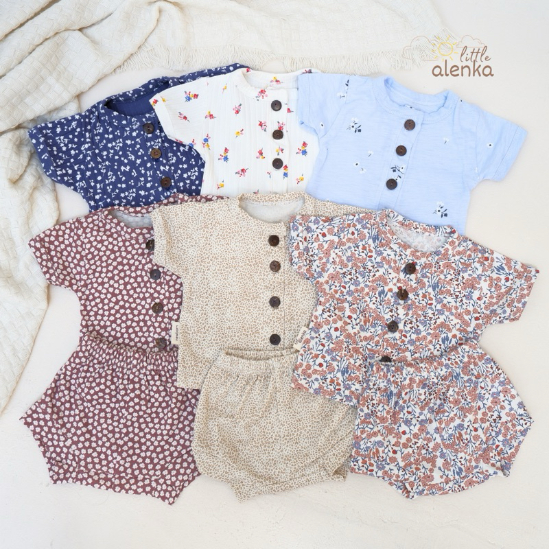 Jual Alenka - Newborn Button Set (Hanya Setelan Baju) / Setelan Kancing ...