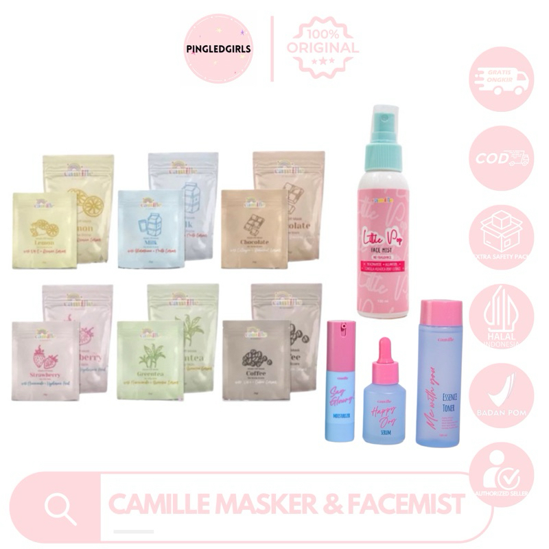 Jual CAMILLE MASK | CAMILLE FACEMIST | CAMILLE SKINCARE | Shopee Indonesia