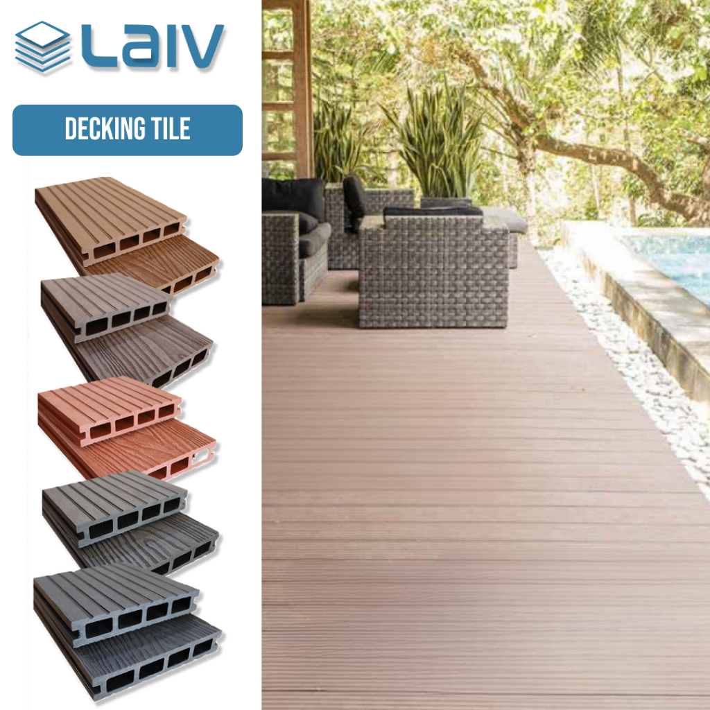 Jual LAIV WPC Decking Lantai Outdoor Lantai Kayu Kolam Renang Taman ...