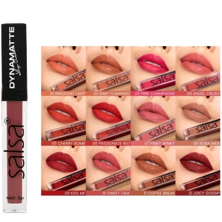 Jual SALSA Dynamatte Lip Cream 5gr - Lipstick Long Lasting Matte ...