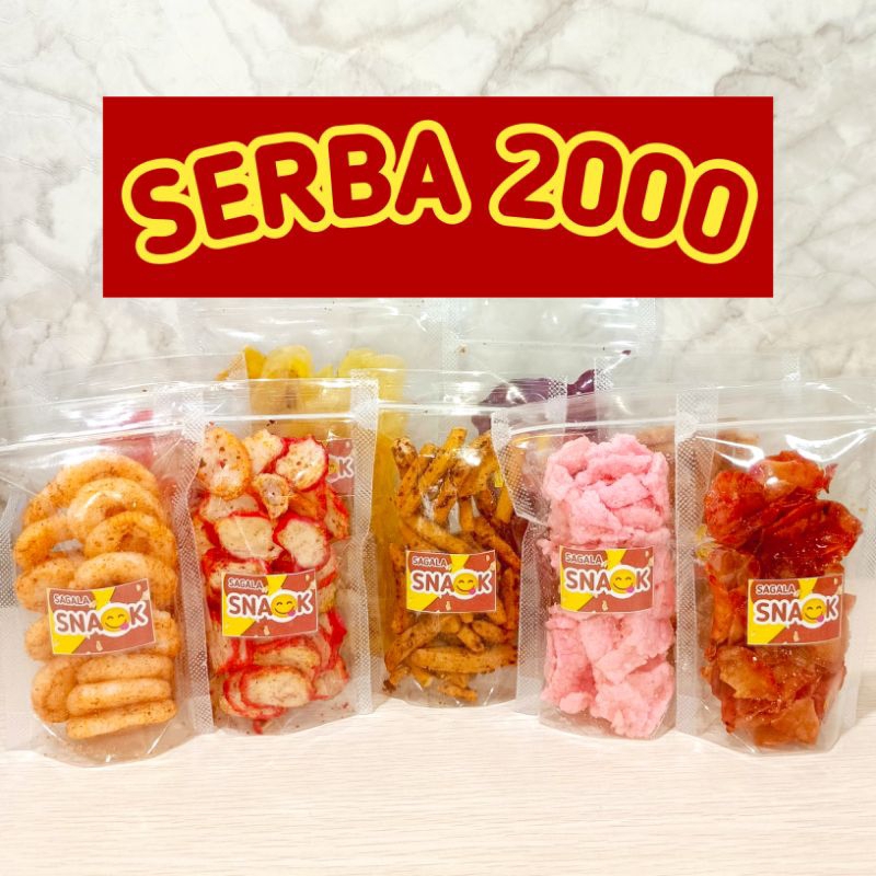 Jual SNACK SERBA 2000 an berat: 30~60 gram (cemilan enak gurih asin ...