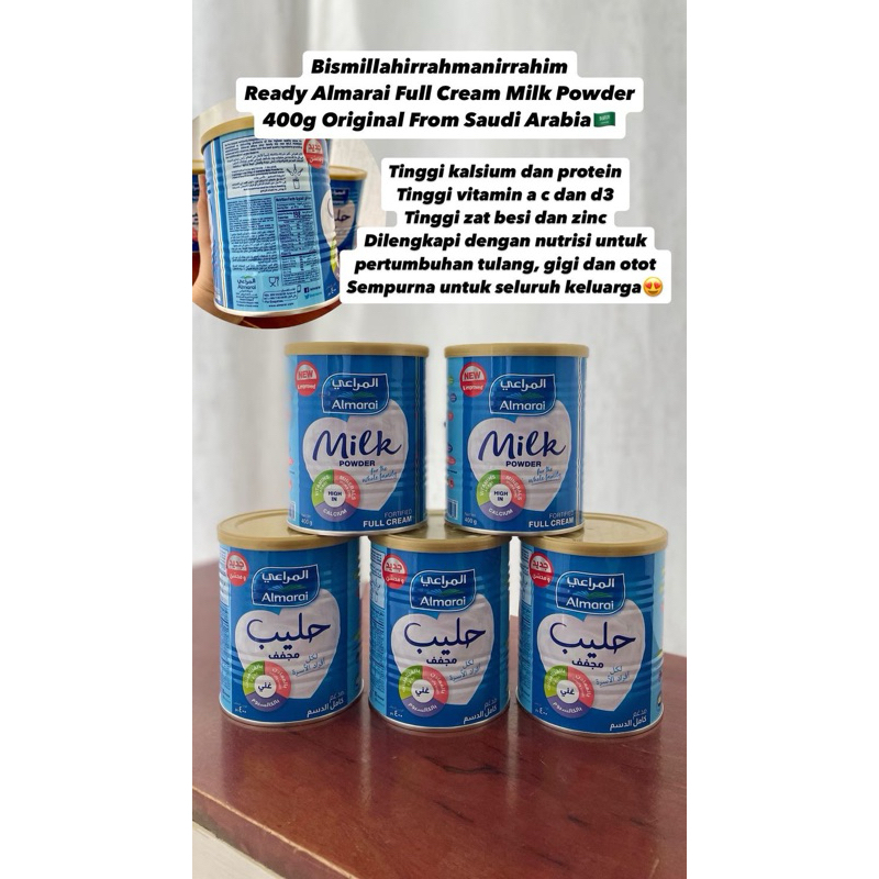 Jual Susu Full Cream Almarai Milk Powder | Susu milk Powder Almarai ...