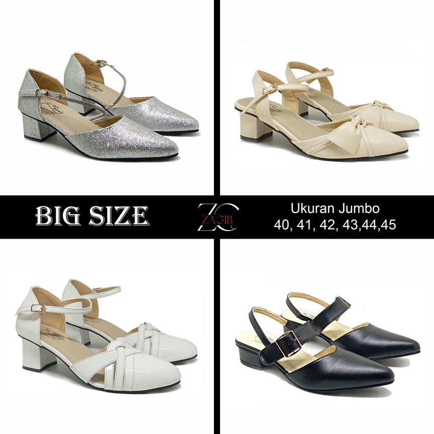 Jual Alona Series Heels Mules Big Size 40-45 Sepatu Pesta Wanita Ukuran ...