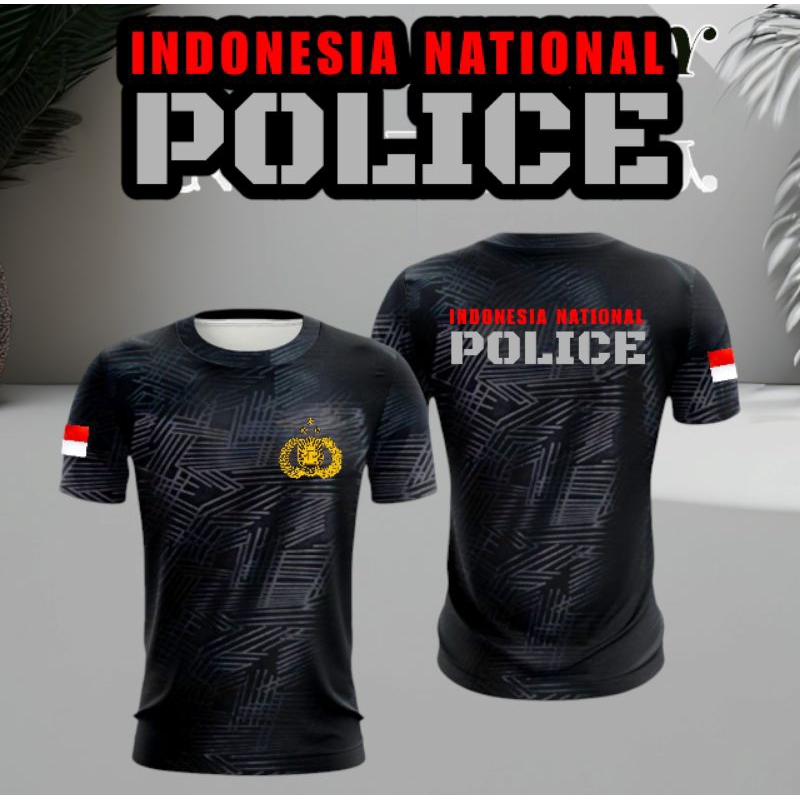 Jual kaos polisi/ kaos police / kaos drifit embose/ terbaru/bisa cod ...
