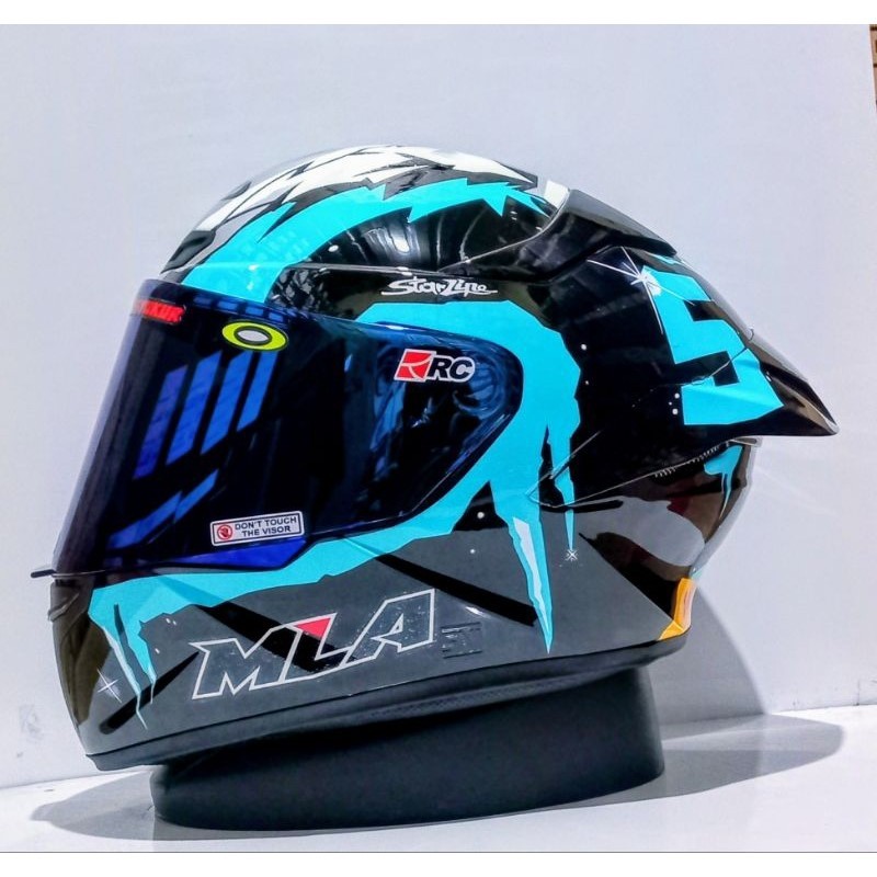 Jual Helm Full Face MLA TTC Crypthon Motif Winter Terbaru Visor Blue ...