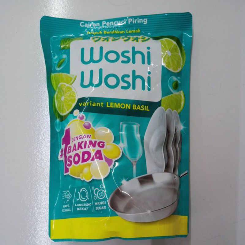 Jual Woshi Woshi Sabun Cuci piring Lime & Baking Soda 600ml | Shopee ...