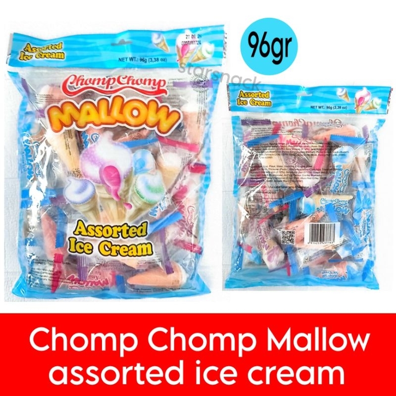Jual Chomp Chomp mallow ice cream cone marshmallow 96gr | Shopee Indonesia