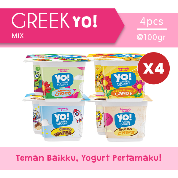 Jual Heavenly Blush Greek YO Kids [80gr x 4pcs] | Shopee Indonesia