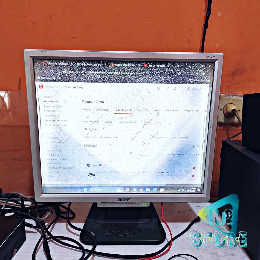 Jual Monitor lcd komputer Acer al1716as minus | Shopee Indonesia