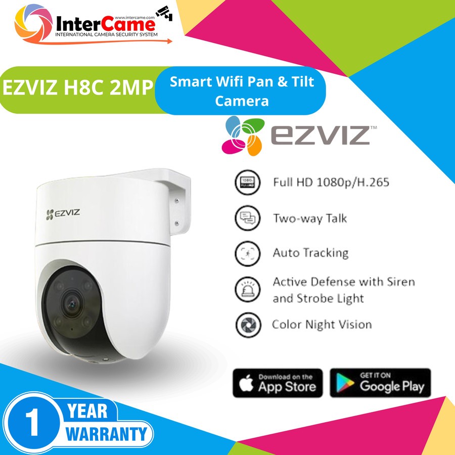 Jual IP Camera CCTV Ezviz H8C 2MP Smart Wifi Pan Tilt OUTDOOR 1080p ...