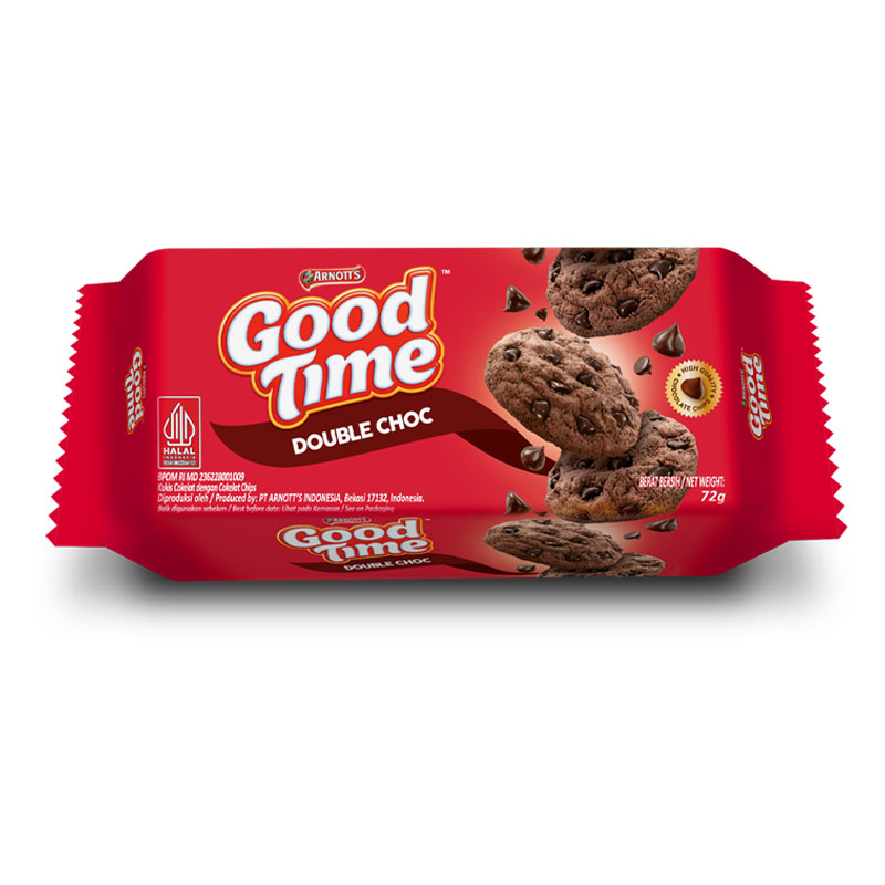 Jual Good Time Cookies Double Cokelat 72 g | Shopee Indonesia