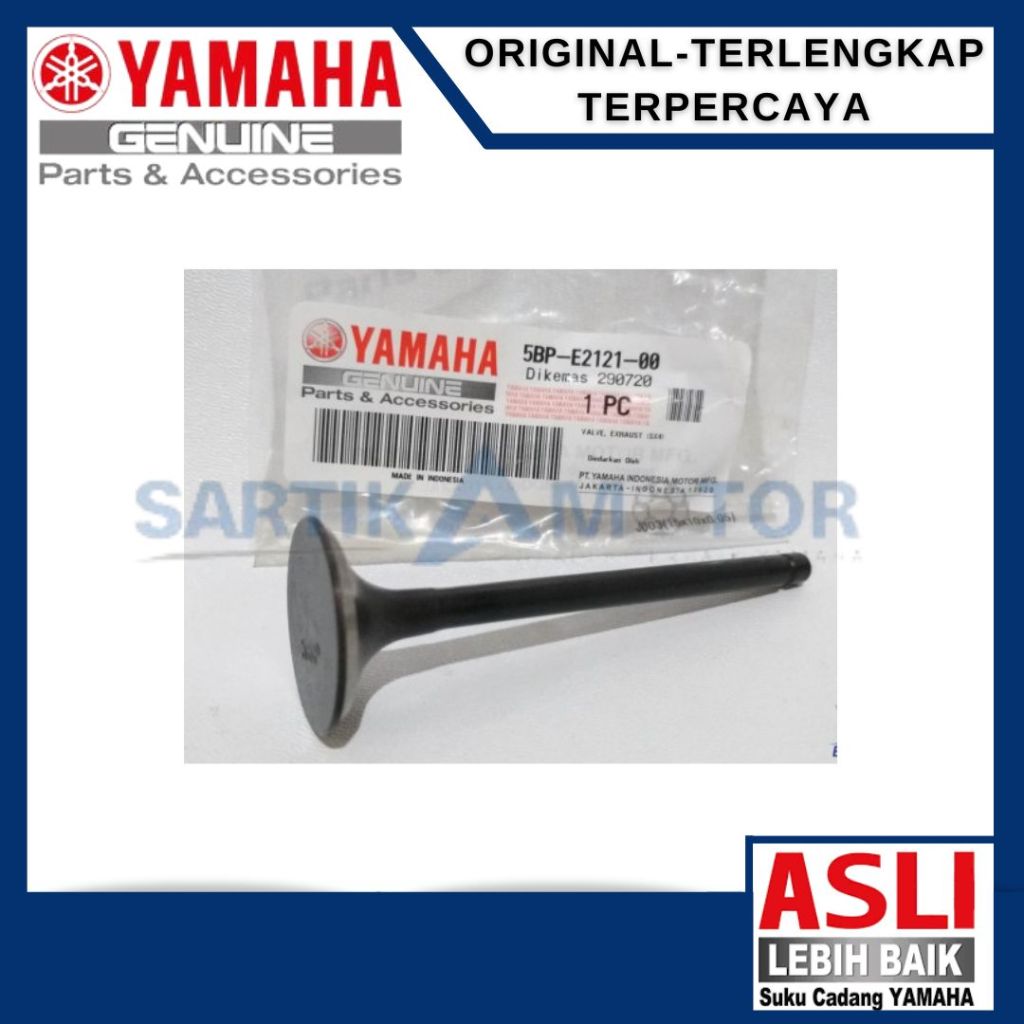 Jual VALVE, EXHAUST (SX4) PAYUNG KLEP EX SCORPIO 2004 ORIGINAL YAMAHA (5BP-E2121-00) | Shopee ...