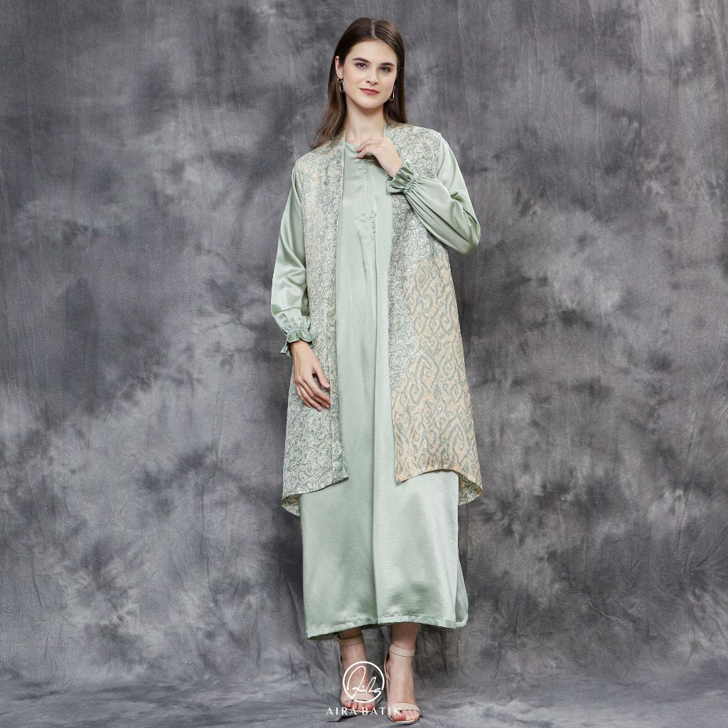Jual AIRA BATIK - Sabilla Dress I Sabilla Gamis I Gamis Batik I Batik ...