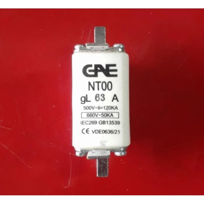 Jual GAE NT / NH Fuse Sekering / Sekring NT00 / NT-00 20A 25A 32A 35A 40A 50A 63A 80A 100A 125A ...