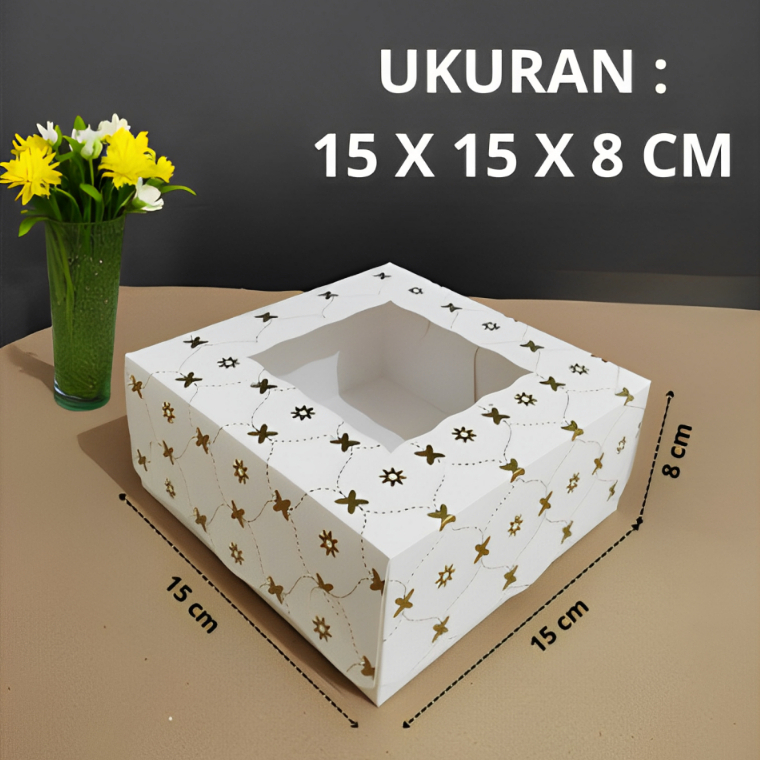 Jual (10 Pcs ) Box Dus Premium Kotak Kue Hampers Cake Roti Cookies 15 ...