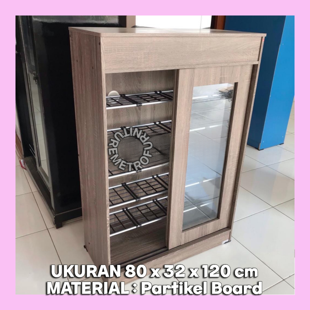 Jual RAK SEPATU SLIDING RAK SEPATU PINTU SLEDING LEMARI SEPATU SLIDING ...