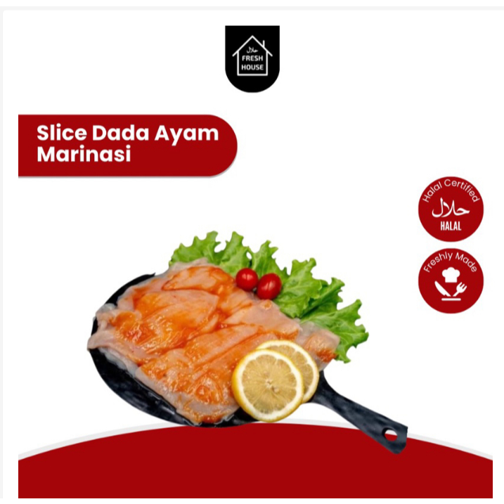 Jual SLICE DADA AYAM MARINASI & TANPA BUMBU 500 GR | Shopee Indonesia