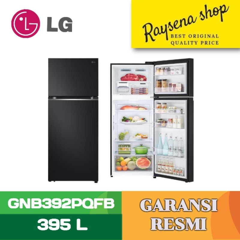 Jual LG KULKAS 2 PINTU BESAR BIG 2 DOOR REFRIGERATOR GNB392PQFB ...