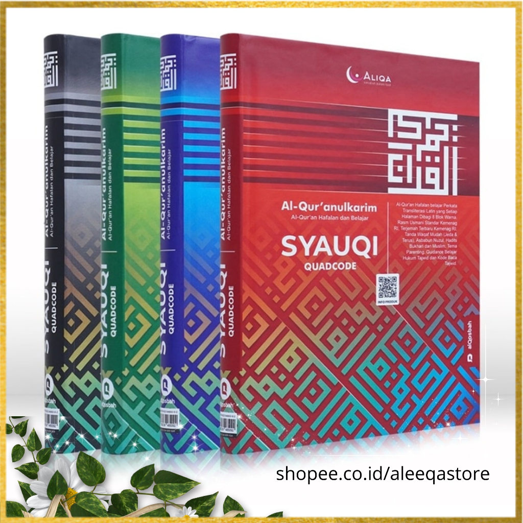 Jual AL QURAN Syauqi Quadcode ALQURAN Tajwid Warna Latin dan Terjemah ...