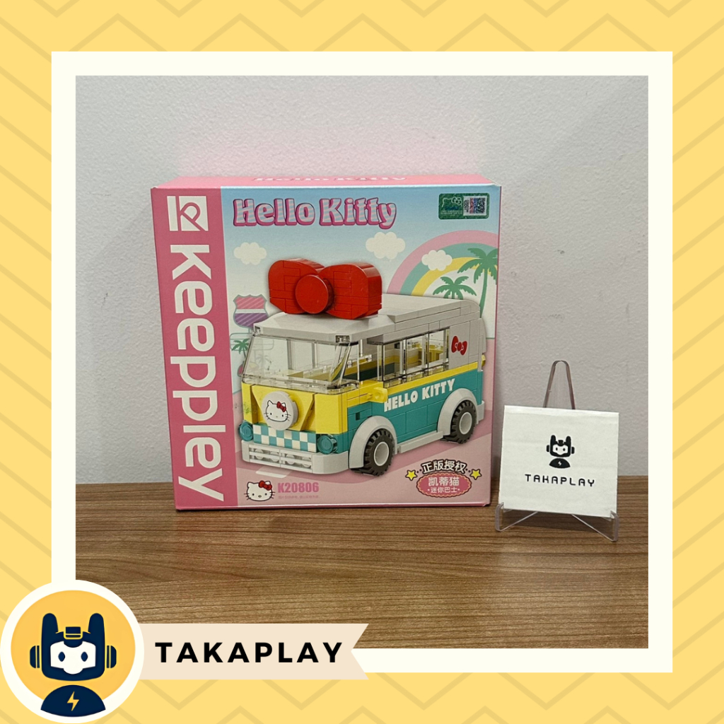 Jual Mainan Keeppley Bricks Mini Bus Van Car Hello Kitty Sanrio Keepley ...