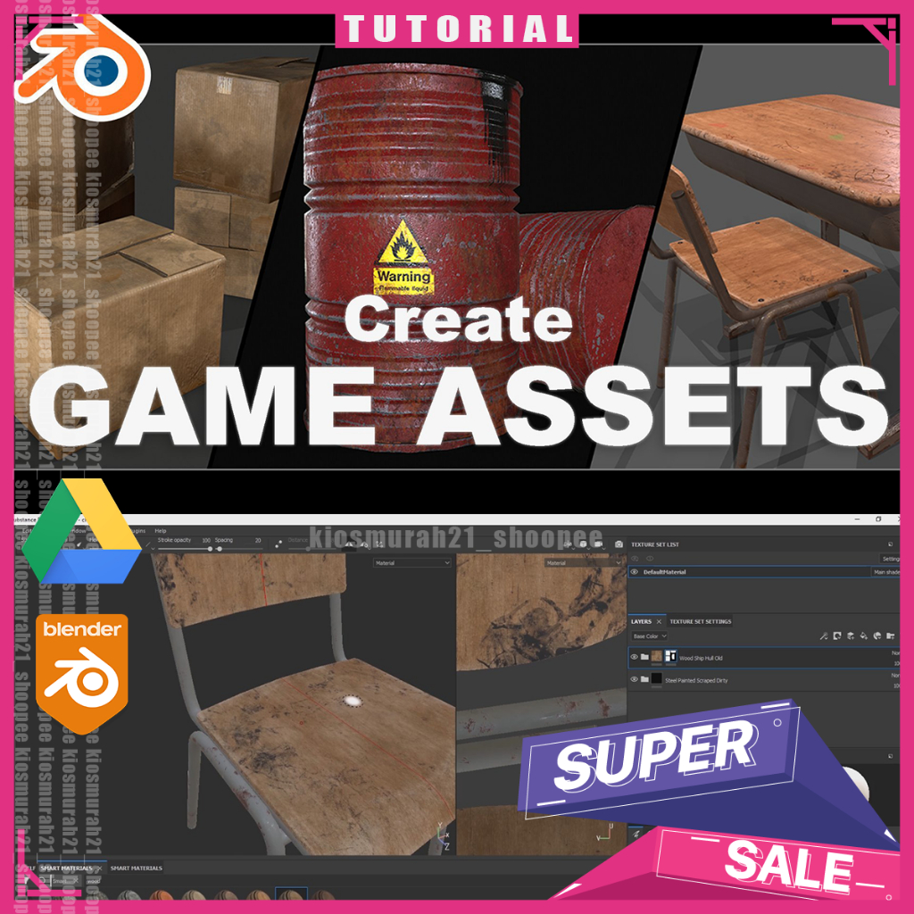 Jual Blender Create your own 3D game models Blender 3D Tutorial | Shopee Indonesia