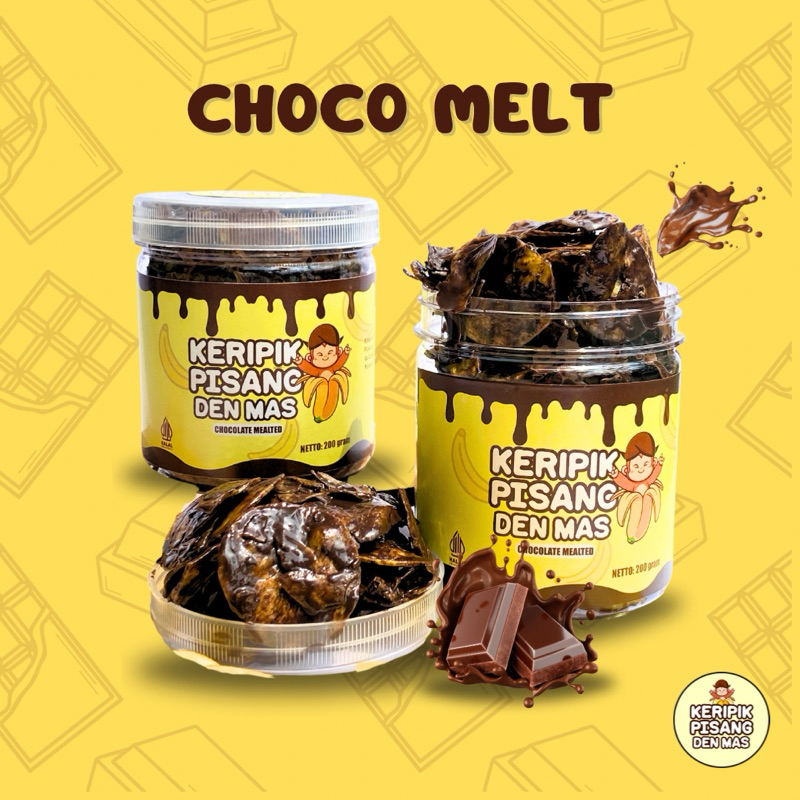 Jual DENMAS SNACK - KERIPIK PISANG COKELAT LUMER VARIAN CHOCO MELT ...