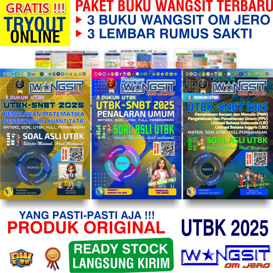 Jual Buku Wangsit 2025 - Buku Wangsit OM JERO UTBK SNBT PAKET TPS 2025 | Shopee Indonesia