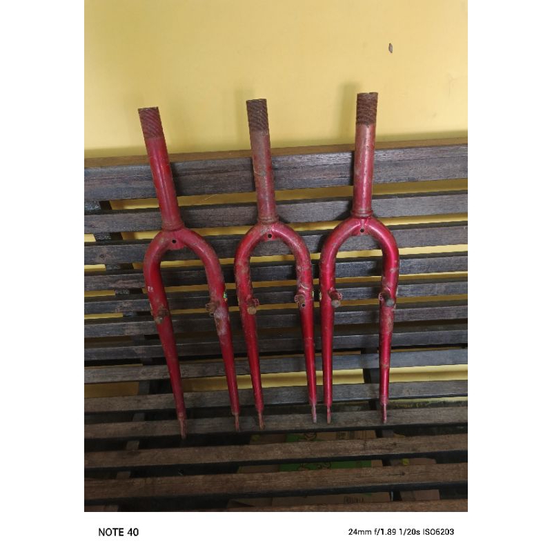 Jual fork sepeda mtb 26 oversize nos merah antiq | Shopee Indonesia